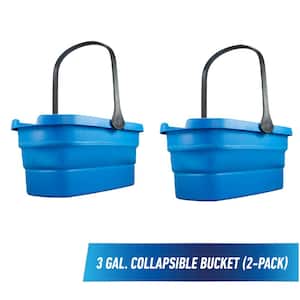SIMPLIFY 10L Collapsible Square in White/Grey Bucket 27063-SQUARE - The ...