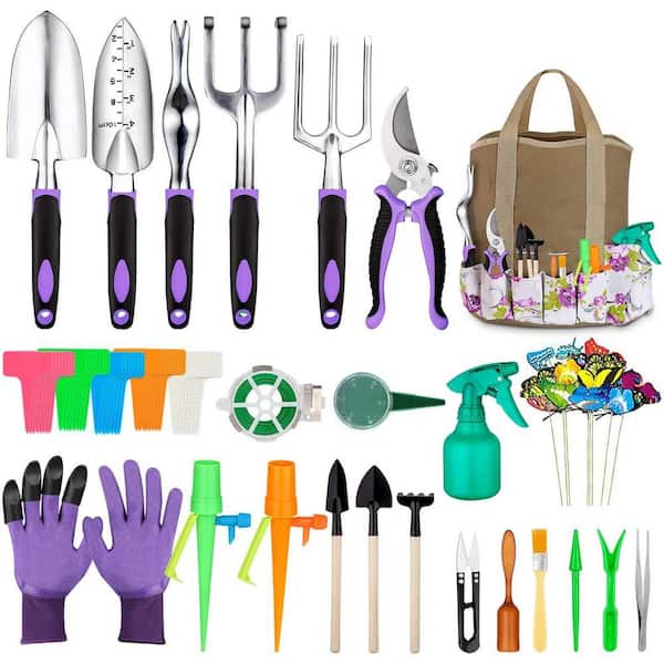 83-Piece Heavy-Duty Aluminum Gardening Tool Set, Garden Tool Set ...