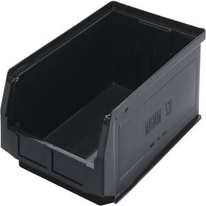QUANTUM STORAGE SYSTEMS Recycled Magnum 13-Gal. Storage Tote in Black ...
