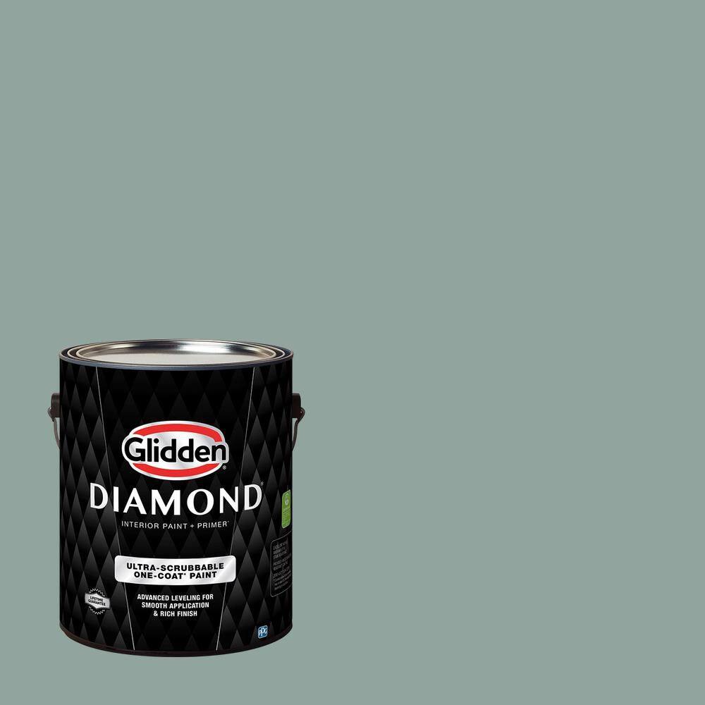 Glidden Diamond 1 gal. PPG1136-5 Spruce Shade Ultra-Flat Interior Paint ...