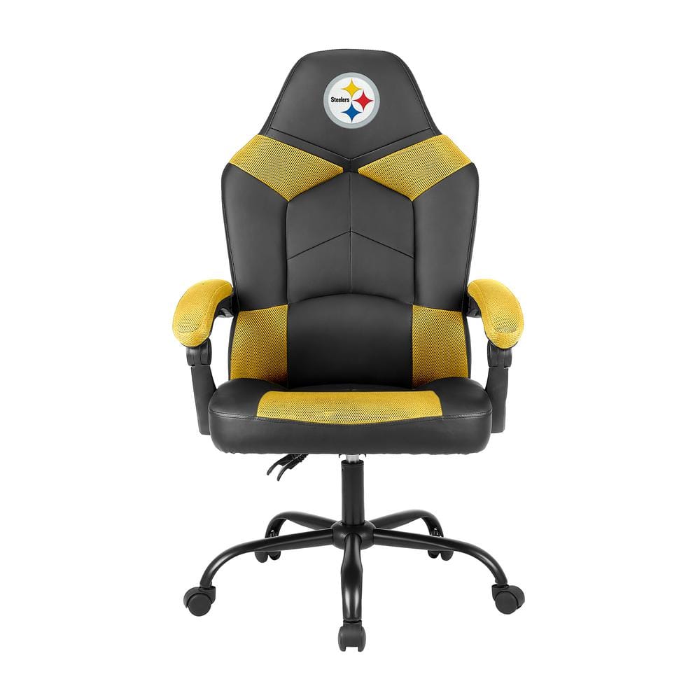 IMPERIAL Pittsburgh Steelers Black Polyurethane Oversized Office Chair ...