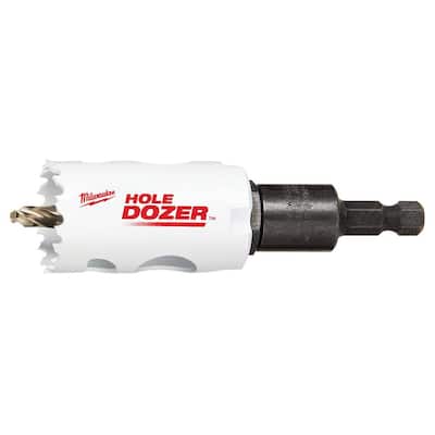 Milwaukee 1-1/2 in. Hole Dozer Bi-Metal Hole Saw with 3/8 in. Arbor & Pilot Bit 49-56-9665