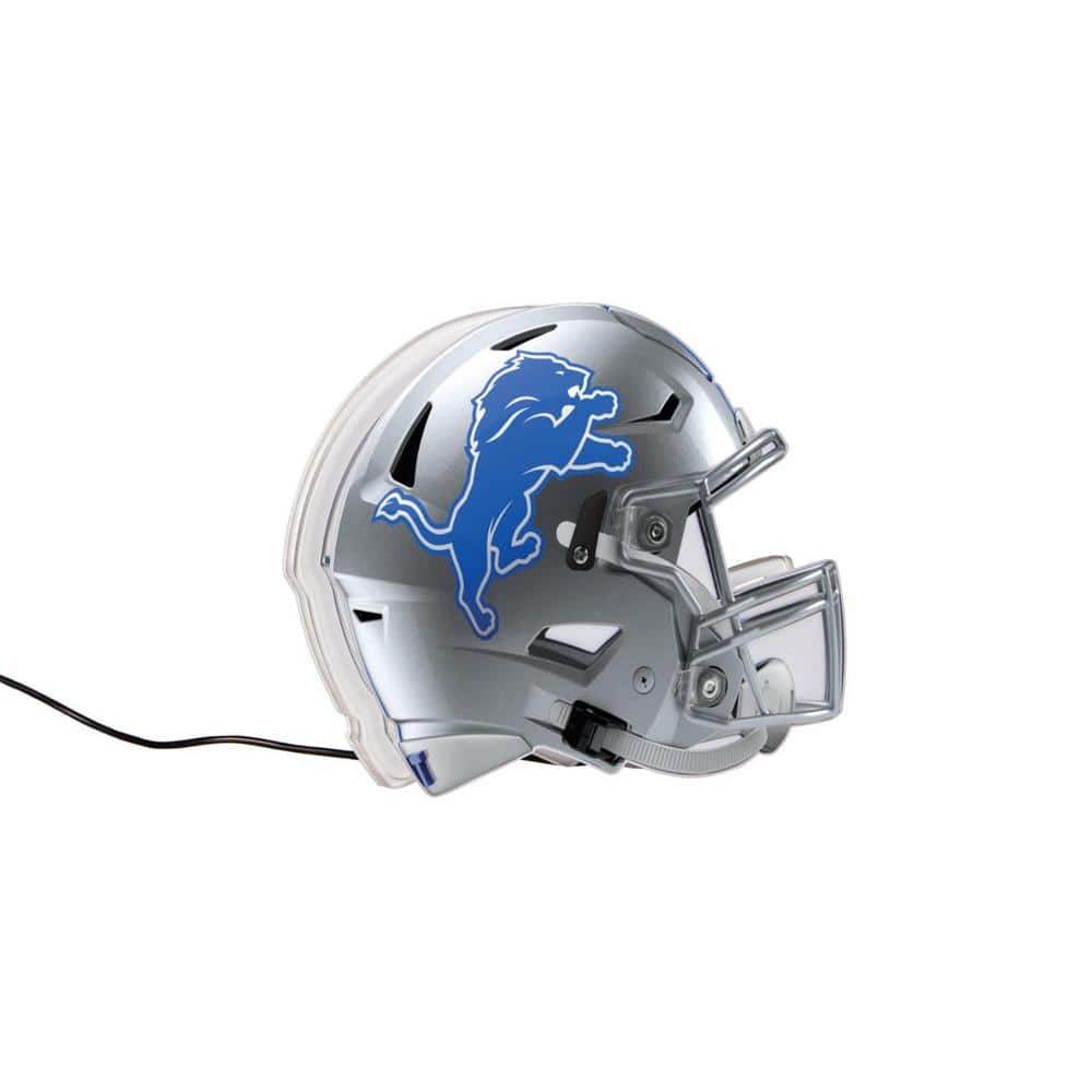 Evergreen Detroit Lions Silver NFL Football Helmet Desklite LED Decor ...