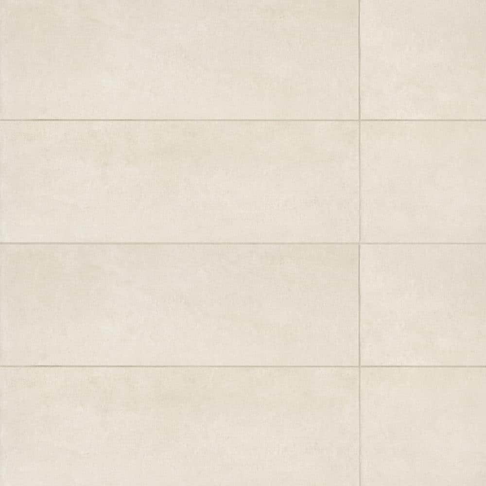 Bedrosians Calix Rectangle Matte Beige 12 in. x 36 in. Ceramic Wall ...