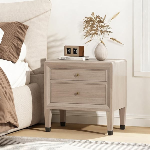 CHRISTOPHER KNIGHT HOME Giselle Modern Weathered Gray 2-Drawers ...