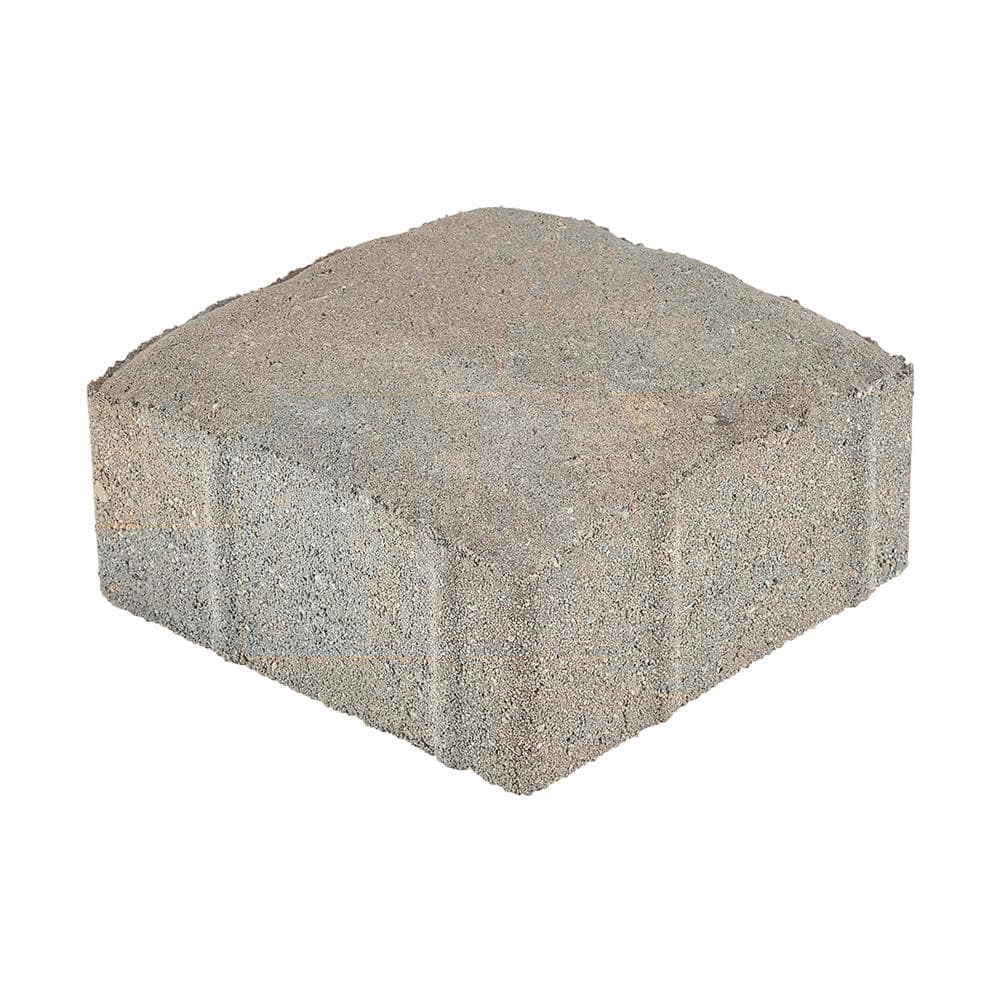 Pavestone Plaza Square 5.5 in. L x 5.5 in. W x 2.36 in. H Heritage Buff ...