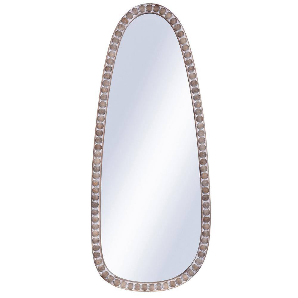 StyleCraft 19.7 in. W x 47.25 in. H Wood White Decorative Mirror ...