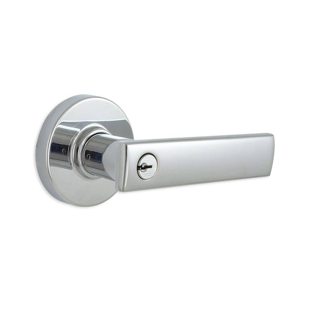 Defiant Westwood Bright Chrome Keyed Entry Door Handle with Round Rose ...