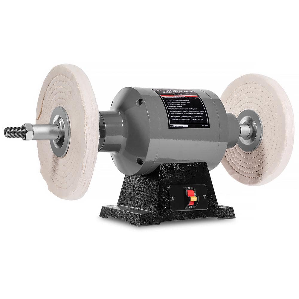 XtremepowerUS 10 in. 1 HP 750-Watt Benchtop Dual Pad Polishing Grinder ...