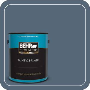 BEHR ULTRA 1 gal. #S510-6 Durango Blue Extra Durable Satin Enamel ...