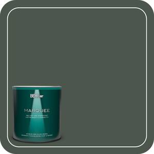 BEHR ULTRA 1 qt. #PMD-66 Deep Evergreen Extra Durable Semi-Gloss Enamel ...