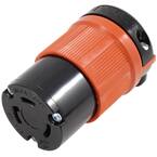 AC WORKS 30 Amp 250-Volt 3-Phase NEMA L15-30R 4-Prong Industrial Grade Locking Female Connector ...