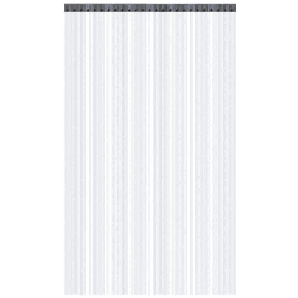 Aleco Luxe Collection 3 ft. x 7 ft. Pinstripe PVC Strip Door Kit 456496 ...