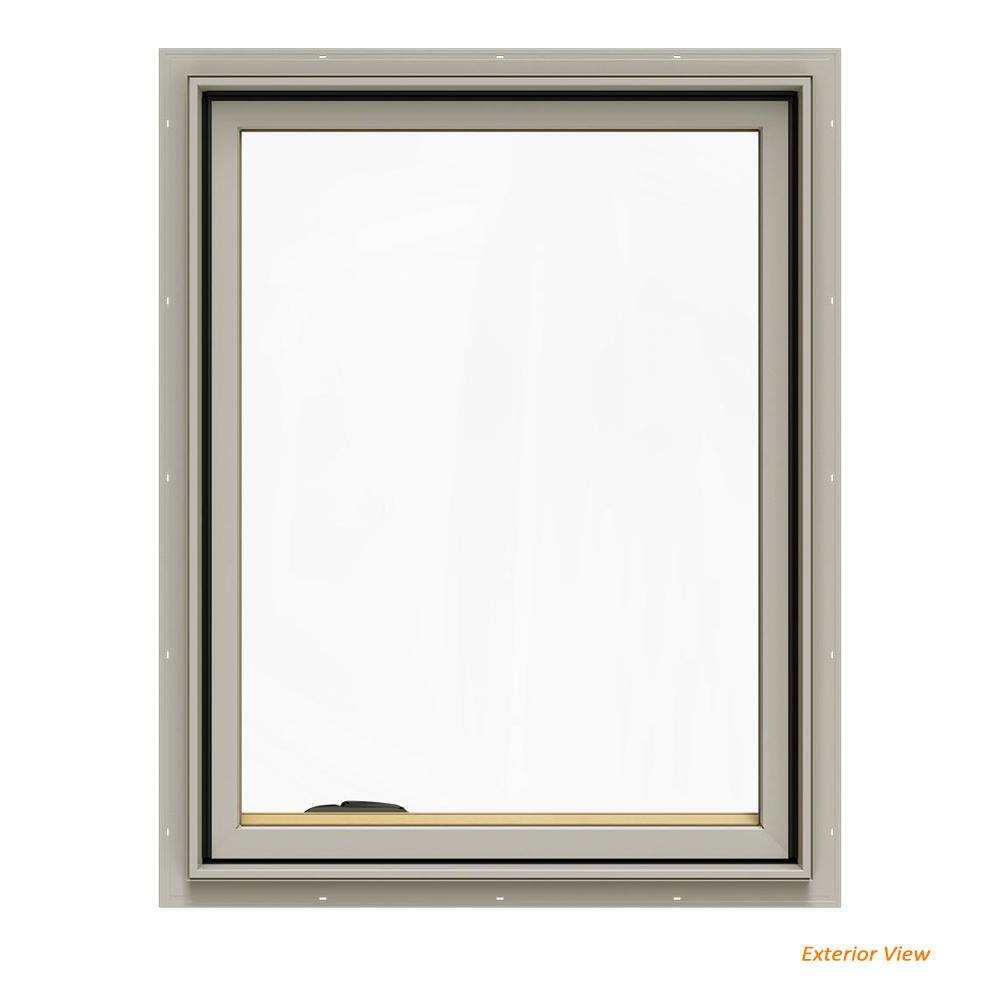JELD-WEN 28.75 in. x 36.75 in. W-2500 Series Desert Sand Painted Clad ...