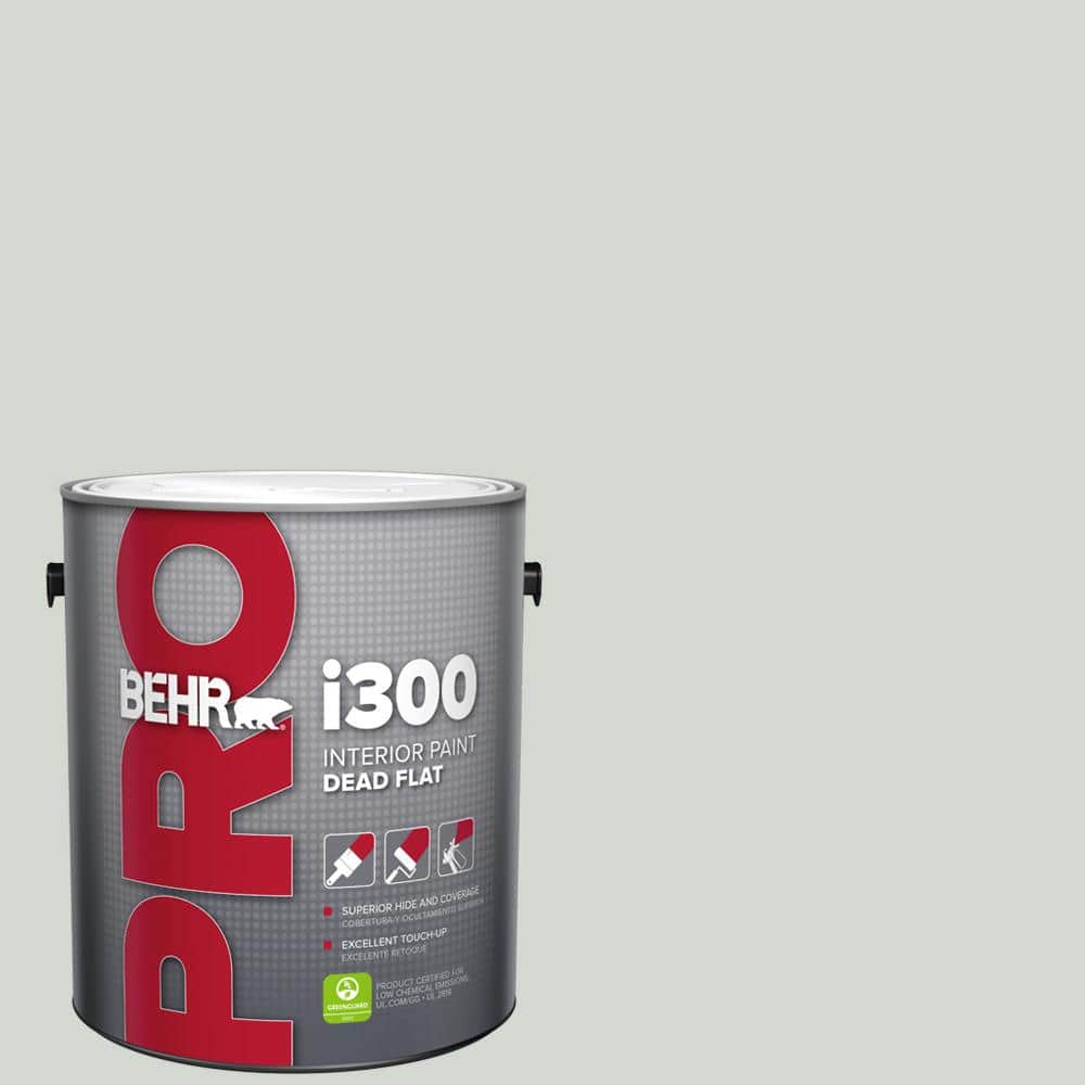 BEHR PRO 1 gal. #N410-2 Brook Green Dead Flat Interior Paint PR31001 ...