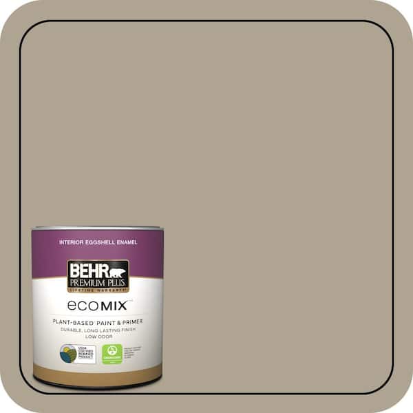 BEHR PREMIUM PLUS 1 qt. #730D-4 Garden Wall Eggshell Enamel EcoMix ...