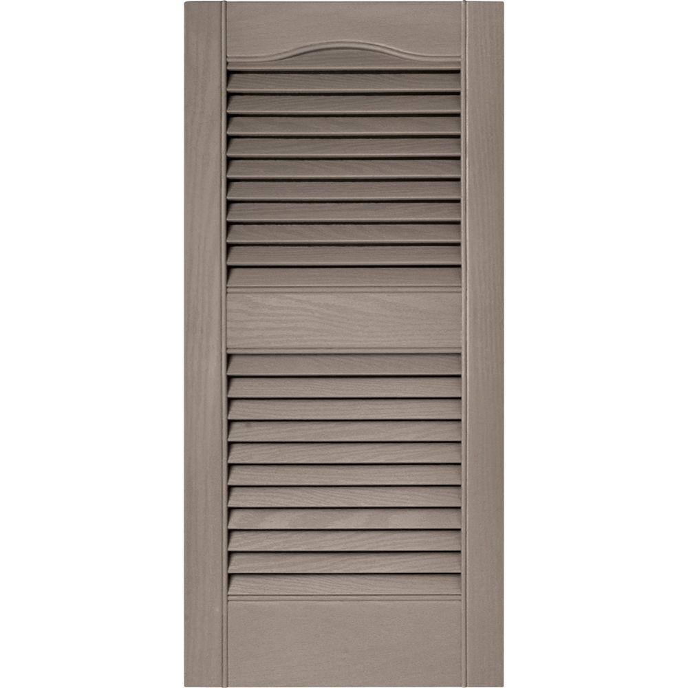 Reviews for Builders Edge 15 in. x 31 in. Louvered Vinyl Exterior ...