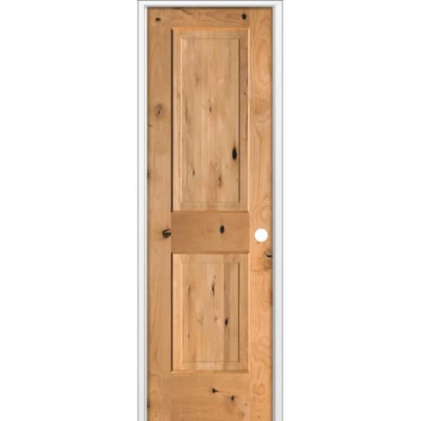 Reviews for Krosswood Doors 18 in. x 80 in. Rustic Knotty Alder 2 Panel ...