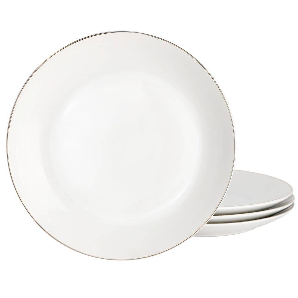 Gibson Home Ogalla 4-Piece Fine Ceramic 10.5 in. Dinner Plate Set in ...