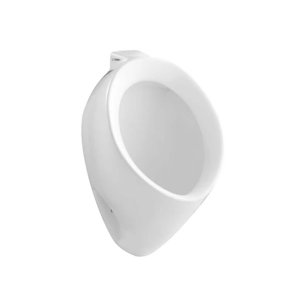 HOROW Round 0.125 GPF High-Efficiency Urinal with Top Spud in White HR ...