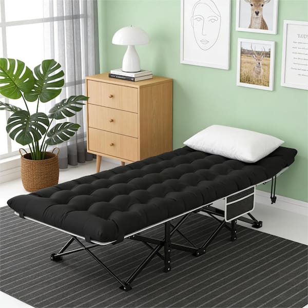 SEEUTEK 800 lbs. Heavy-Duty Folding Camping Cot, 1200D Dual-Layer ...