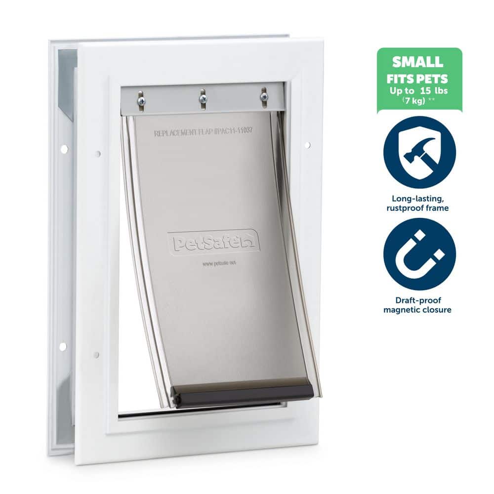 PetSafe 5 1/4 in. x 8 1/8 in. Freedom Aluminum Pet Door, Small PPA00 ...