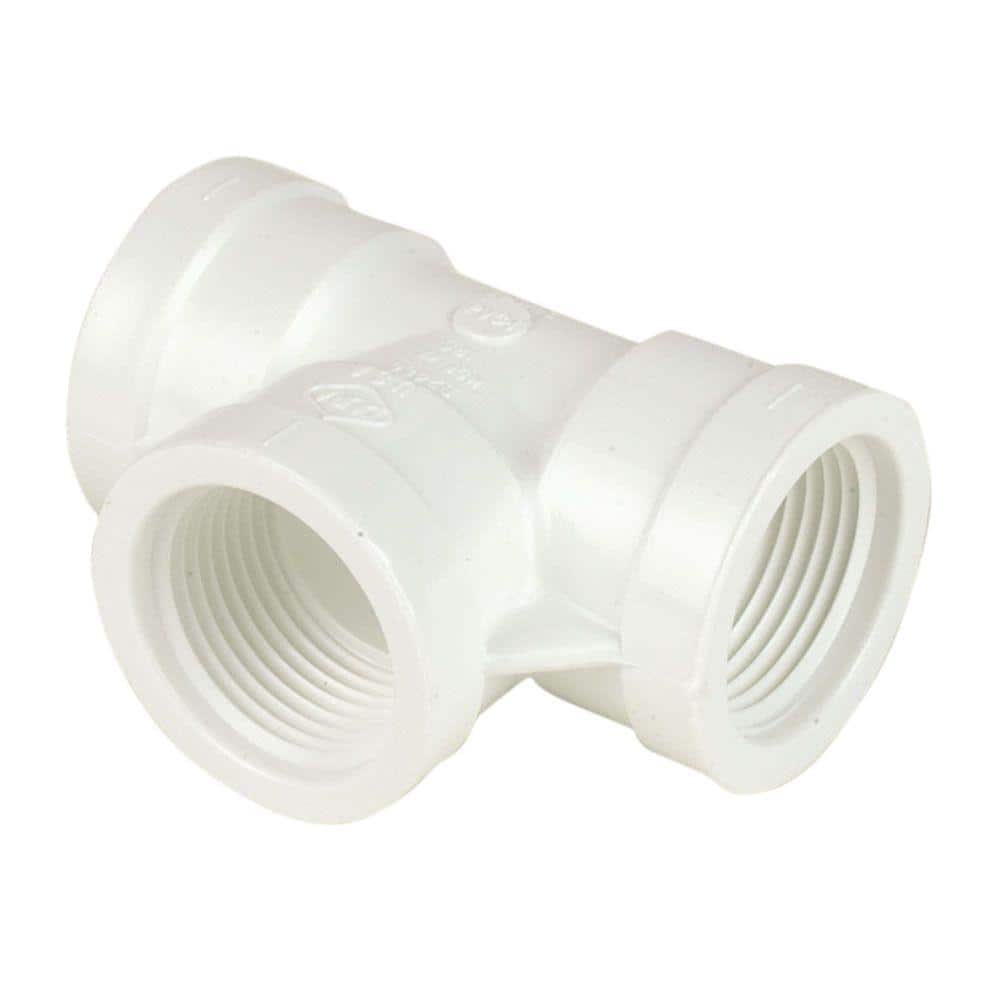 DURA 1/2 in. Schedule 40 PVC Tee Fitting U405-005 - The Home Depot