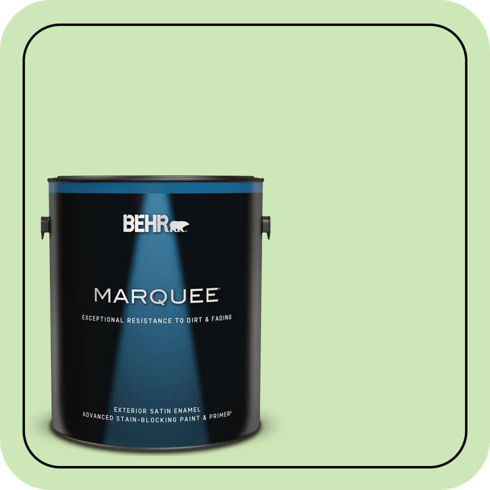 BEHR MARQUEE 1 gal. #430A-3 Fairway Mist Satin Enamel Exterior Paint ...