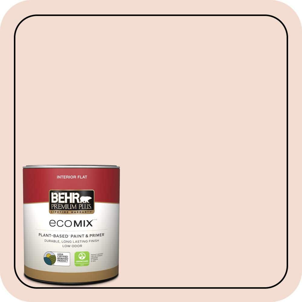 BEHR PREMIUM PLUS 1 qt. #220E-1 Tantalizing Tan Flat EcoMix Plant-Based ...
