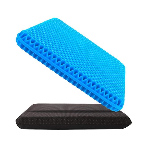 Blue Non-Slip Gel Seat Cushion, Thick & Extra Large, Breathable for ...