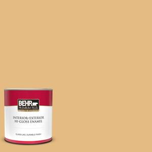 BEHR ULTRA 5 gal. #320D-4 Arizona Tan Extra Durable Satin Enamel ...