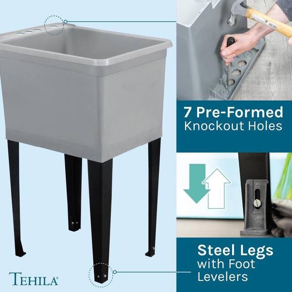 Laundry Sinks With Legs Laundry Sink Legs Utility Sinks At Lowes.com