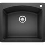 Blanco DIAMOND Dual Mount Granite Composite 25 in. 1-Hole Single Bowl ...