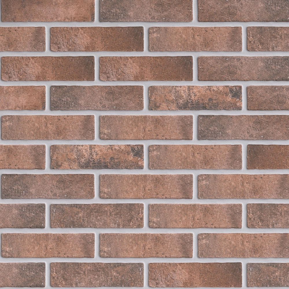 MOLOVO Jerica Marron Brick 2.95 in. x 11 in. Matte Porcelain Tile ...