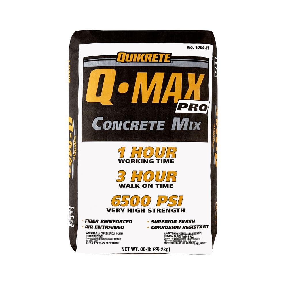 Quikrete 80 lbs. Q-Max Pro Concrete Mix 100481 - The Home Depot