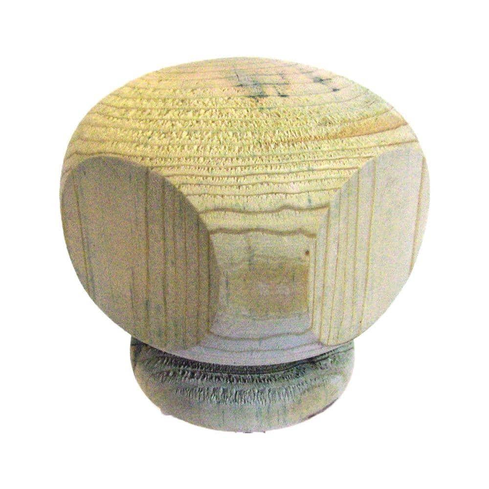 4 in. x 4 in. Pressure-Treated Pine Contemporary Finial 429505 - The ...