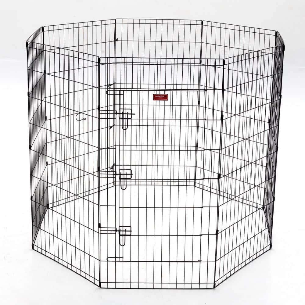 Have a question about Lucky Dog 48 in. H x 24 in. W x 60 in. D Black ...