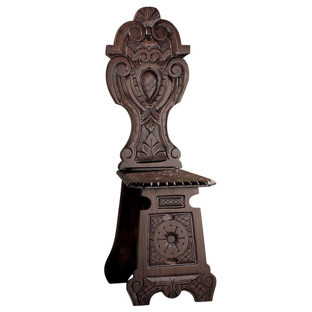 Design Toscano DeMedici Palace Cherry Mahogany Renaissance Chair AF1299 ...