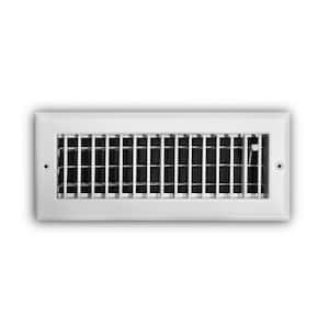 Everbilt 12 in. x 4 in. 2-Way Steel Wall/Ceiling Register in White ...