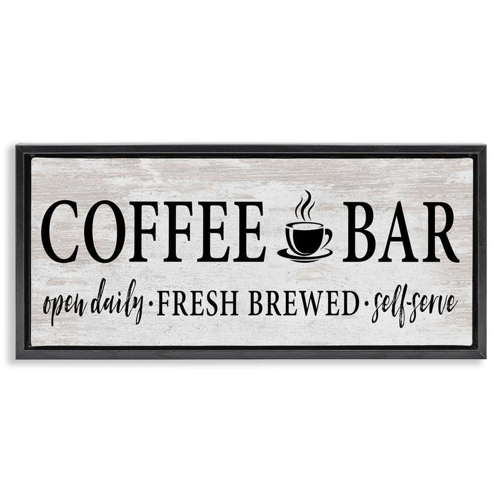 Stupell Industries Coffee Bar Cafe Rustic Sign by Lettered and Lined ...
