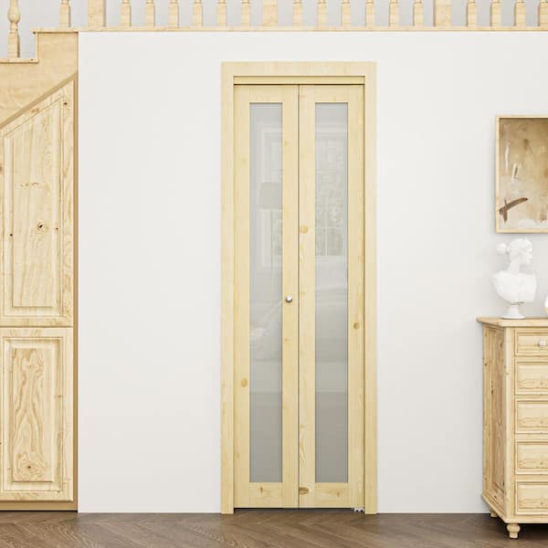 Reviews for ARK DESIGN 24 in. x 78 in. Solid Core 1-Lite Frosted Glass ...