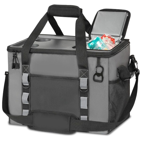 42 qt. Soft Cooler Bag with Hard Shell and 2 Cup Holders, Leakproof for ...