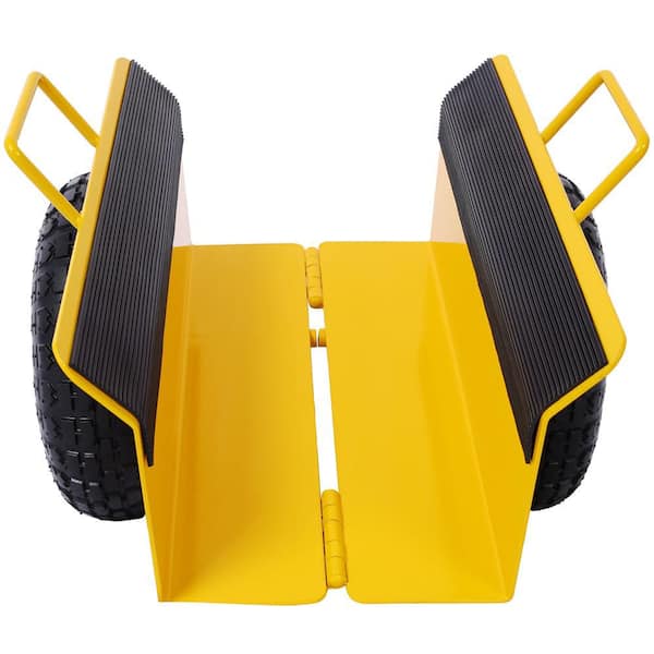 Heavy Duty Panel Dolly Slab Dolly with Handle with 10 in. Peneumatic ...