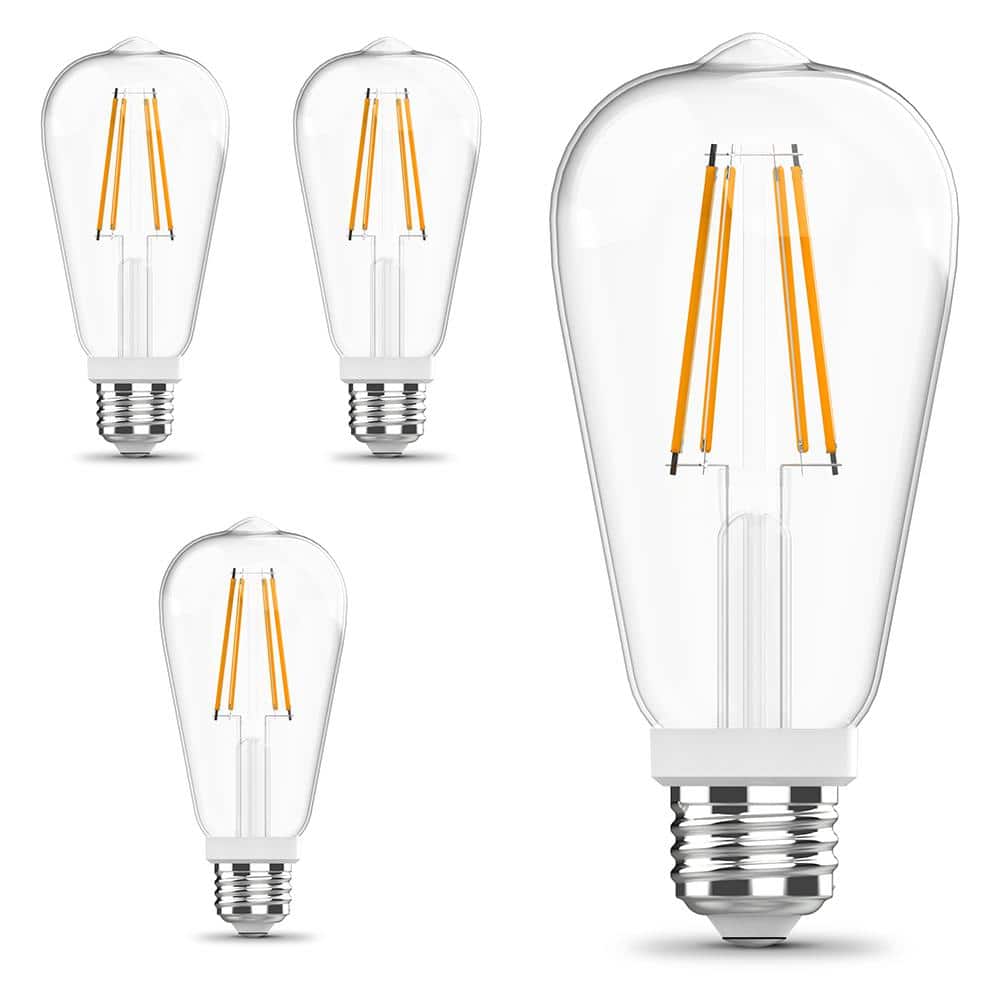 Feit Electric 100-Watt Equivalent ST19 Straight Filament Dusk to Dawn ...