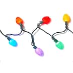 HoliScapes 50-Count Sugar Coated LED Gumdrop Multi-Colored Christmas ...
