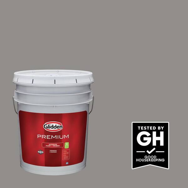 Glidden Premium 5 gal. PPG1002-5 Antique Silver Semi-Gloss Interior ...