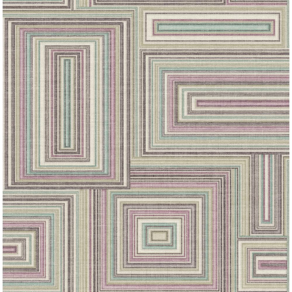 Seabrook Designs Attersee Squares Pale Lilac, Sage, and Robin's Egg ...