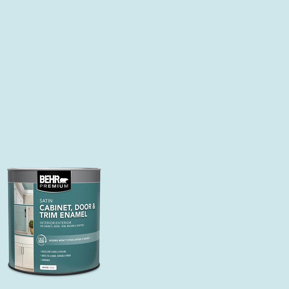 BEHR PREMIUM 1 qt. #MQ3-52 Ethereal Mood Satin Enamel Interior/Exterior ...