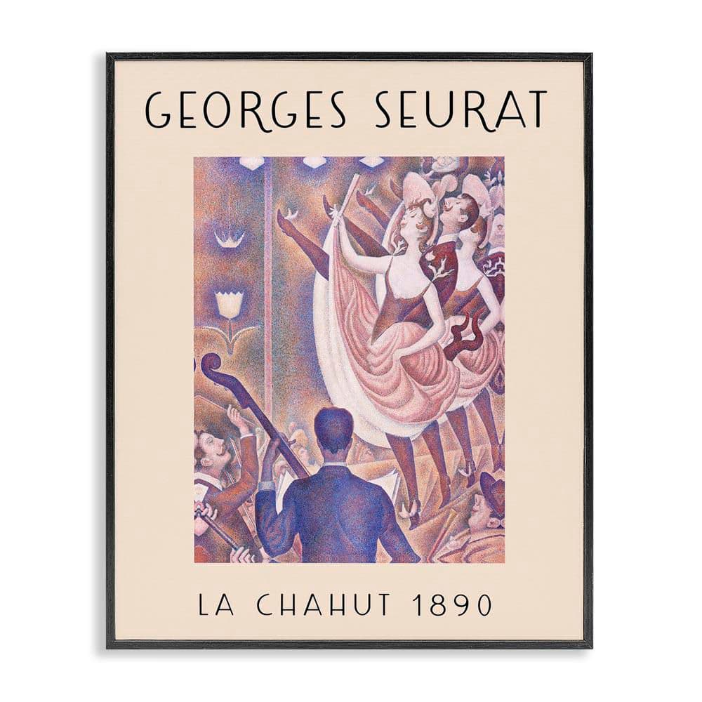 Stupell Industries Classic Seurat Poster by Daphne Polselli Black ...