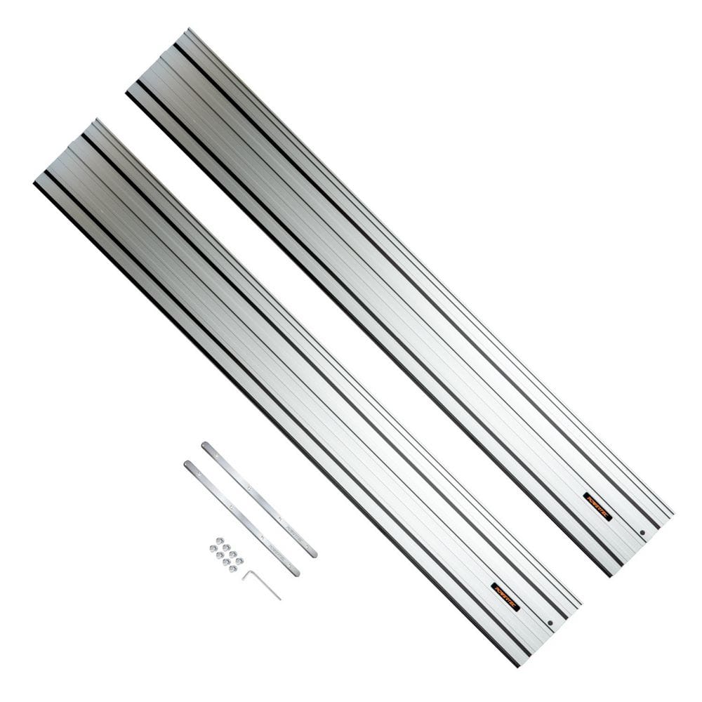 ‎POWERTEC 110 in. Guide Rail Set for Kreg Track Saws for Repeatable Rip Cuts, Crosscuts-Includes ...